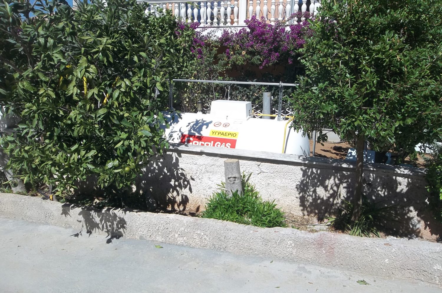 Εγκατάσταση υπέργειας δεξαμενής υγραερίου 1750lt στο Λαγονήσι Αττικής ...